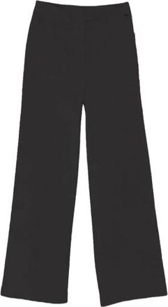 Liu Jo Femme, Pantalons, Noir, Taille: 40 FR Pantalon Large avec Fermeture &Eacute;clair