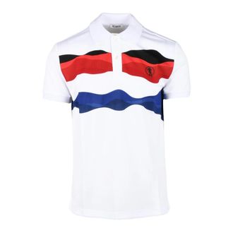 Dirk Bikkembergs Polyester Polo Shirt - - Tops - Herren - Wei&szlig; - XL