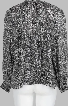 Michael Michael Kors Metallic Print Georgette Blouse - Multicolor