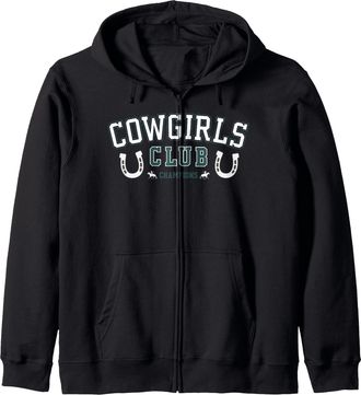 Trendy Apparel Cowgirls Club Champions Horse Shoes Kapuzenjacke