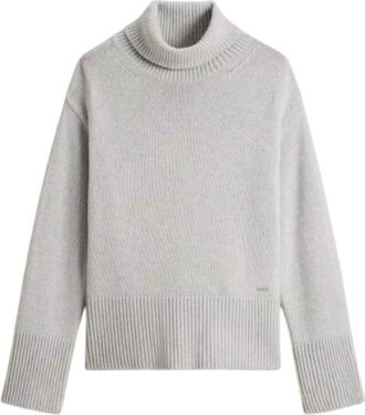 Woolrich Femme, Pulls, Gris, Taille: 38 FR Turtleneck