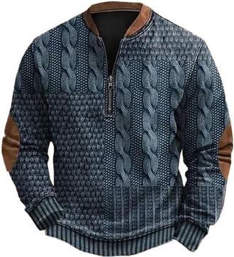 Generic Sweat Zipp&eacute; Beige Homme Zipp&eacute; Hommes Violet Kaki Club &Eacute;pais Torsad&eacute;e Style Oversized Acrylique Int&eacute;gr&eacute; Technique Crew Crois&eacute; Capuchon Bateau Aviateur 