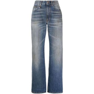 R13 Steel Blue Straight-Leg Jeans - - Jeans - Damen - Blau - W29