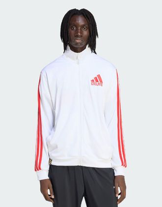 adidas Fifa world cup 26 England Tracktop in Wei&szlig;