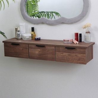 Generic Schminktisch,Kommode Make-up Tisch,H&auml;ngender,Wandschrank mit Schubladen,Modern,als Schminktisch oder Schreibtisch verwendbar,ideal for Schlafzimmer un