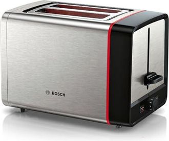 Bosch Kompakt Toaster MyMoment TAT6M420, entnehmbarer klappbarer Brötchenaufsatz, mit Auftaufunktion, Abschaltautomatik, Liftfunktion, Brotzentrierung, idea
