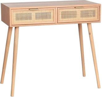 Opjet Opjet - Console en mdf et rotin tress&eacute; Roro