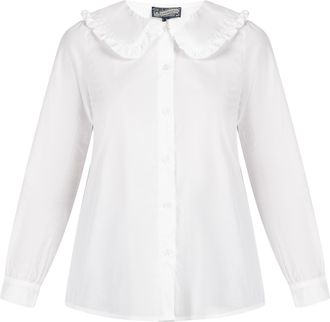 Dreimaster Dreimaster Bluse Damen Wollweiß