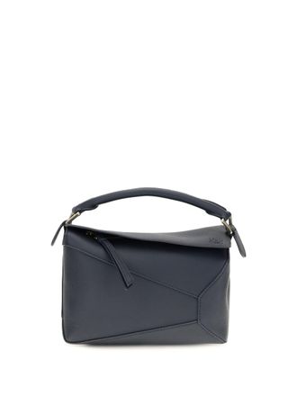 Loewe Womens Handbag Puzzle Small Deep Navy Calf Leather Shoulder Bags