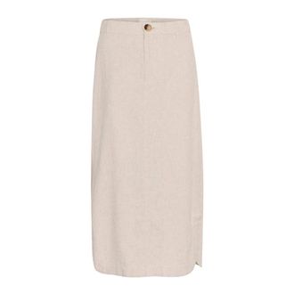 Inwear Weicher Qualit&auml;tsrock mit Seitenschlitz - - Skirts - Damen - Beige - XS