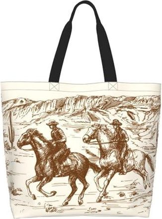 Generic Ouest Du D&eacute;sert Sac Fourre-Tout Pliable Tote Bag Imperm&eacute;able Sac A Main Femmes Pour Gym Voyage Travail