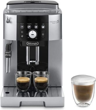 DeLonghi Machine expresso broyeur - DeLonghi - Magnifica S smart - ECAM250.23.SB - 4 recettes - Noir argent&eacute;