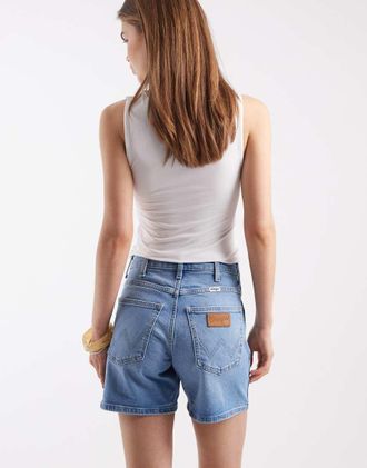 Wrangler Short en jean 5 pouces style cowboy - Bleu