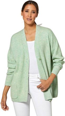 Madeleine Strickjacke Langer Woll-Cardigan im Oversize-Stil