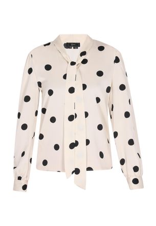 Faina Bluse Frauen wei&szlig;-schwarz