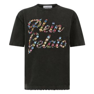 Philipp Plein Fit T-Shirt Gelato Stones - - Tops - Damen - Schwarzk - L