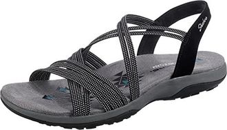 Skechers Sandales pour femme, Noir, 42 EU