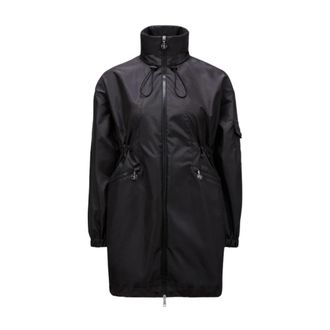 Moncler Wasserabweisender Parka-Mantel - - Jackets - Damen - Schwarzk - S