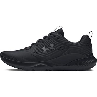 Under Armour UA Charged Commit TR 4 Baskets l&eacute;g&egrave;res, chaussures de sport respirantes pour hommes, noir/noir/gris, 44 EU