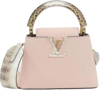 Louis Vuitton Sac &agrave; main Capucines Mini exotique Pre-owned - Femme - Pre-owned - Rose - Taille: ONE Size