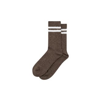 Les Deux Homme, Sous-v&ecirc;tements, Brun, Taille: ONE Size Striped Melange Socks - 2 Pack