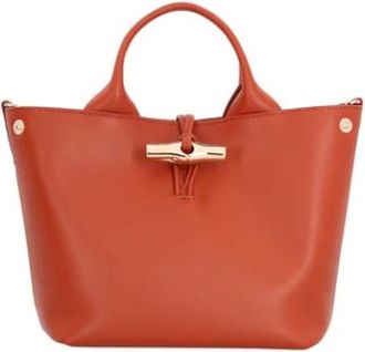 Longchamp Femme, Sacs, Brun, Taille: ONE Size Sac &agrave; main Roseau Handle