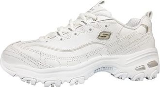 Skechers Skechers Dlites Fresh Start 11931-wsl Sneakers Basses Femme Blanc Argent&eacute; 39 EU