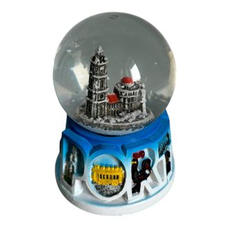 Generic Portugal glitzernde Wasser-Schneekugel-Figur in berühmten Monumenten und Sockel-Designs - portugiesischer Schneeball - schönes Souvenir-Geschenk von P