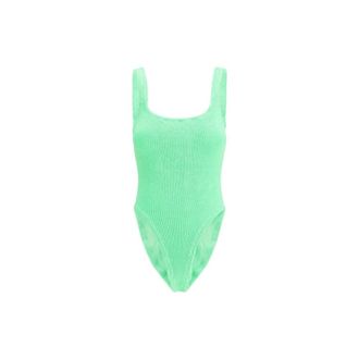 Hunza G Femme, Maillots de bain, Vert, Taille: ONE Size Maillot de bain une pi&egrave;ce en polyester