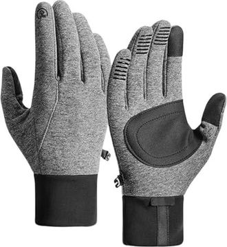 Generic Gants dhiver tricot&eacute;s de couleur unie adapt&eacute;s aux hommes et aux femmes, offrant chaleur et confort, gris clair, XL