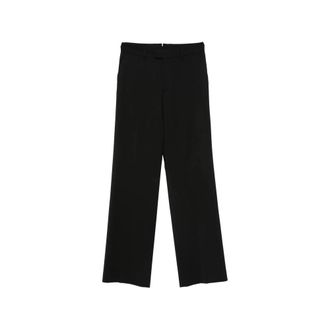 Berwich Patrizia Straight Hosen - - Trousers - Damen - Schwarzk - XL