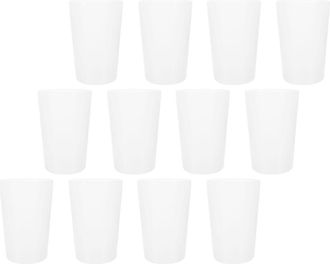 BESPORTBLE 12 St&uuml;ck Teiliges Transparenter Minimalistischer Mundsp&uuml;lbecher aus Bruchsicherem Vielseitig Einsetzbar als Zahnputzbecher Trinkbecher und Waschbecher