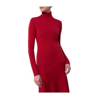 Gabriela Hearst Femme, Pulls, Rouge, Taille: 36 FR May Knit Turtleneck
