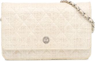 Chanel Hobo Bags - CC Coated Tweed Wallet On Chain - Gr. unisize - in Braun - f&uuml;r Damen