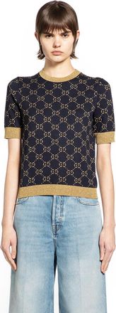 Gucci GG Cotton Lurex Lam&eacute; Top