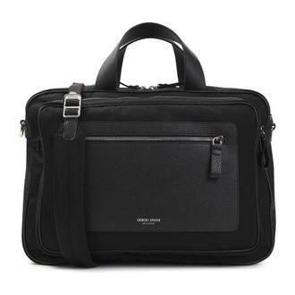 Giorgio Armani ASV Briefcase - Homme - Sacs - Noir - Taille: ONE Size