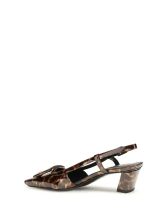 Roger Vivier Womens Pumps Belle Vivier Tortoiseshell Brown Africa High Heel Shoes