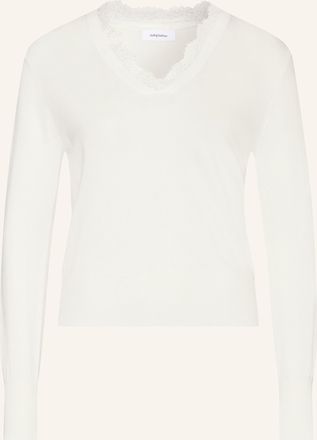 Darling Harbour Darling Harbour Pullover Mit Spitze weiss