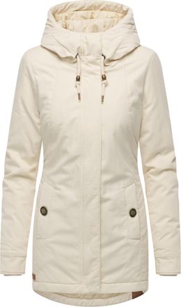 Ragwear Damen Winterparka warme Winterjacke mit Kapuze Monadena Parka YOUMODO Ecru Gr. 5XL