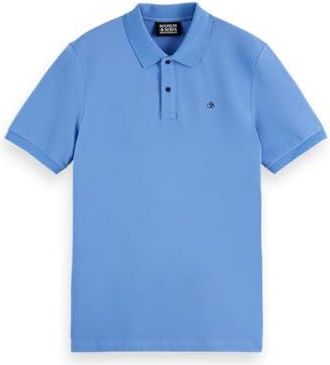 Scotch & Soda Seasonal Core - Polo Coupe Classique, Bonnet Bleu 410, L