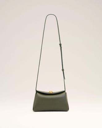 Ami Mini Sac Carrousel Vert en Cuir De Veau Kaki Fonce - TU - Unisex
