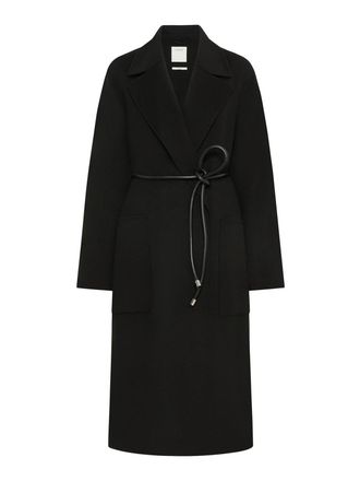 Sportmax Knielanger Mantel - Schwarz