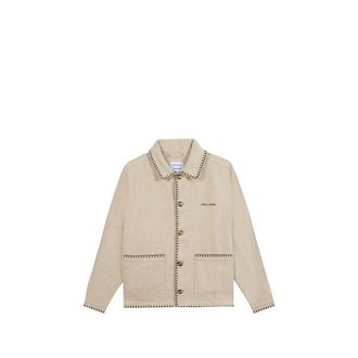 Maison Labiche Veste Lemonnier brod&eacute;e en coton et lin