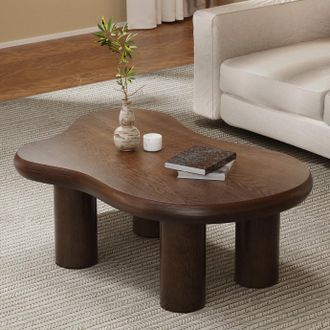 Generic Moderner Cloud-Couchtisch mit 4 Beinen, minimalistischer, moderner Akzent, niedlicher, unregelm&auml;&szlig;ig geformter niedriger Beistelltisch, f&uuml;r Schlafzimme