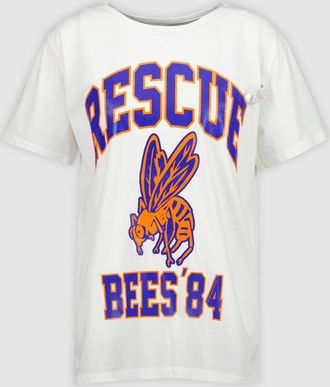 Newtone Tee-shirt Schiffer Bees Dirty White