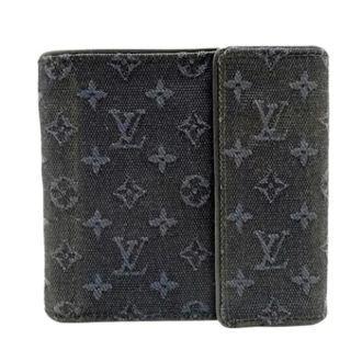 Louis Vuitton unisex, Pre-owned, Bleu, Taille: ONE Size Portefeuille Vintage en Toile Pre-owned