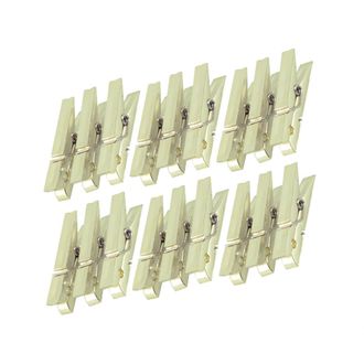 Garneck 50 St&uuml;ck Mini Goldene Kunststoffklammern Foto Papierklammern Mehrzweck W&auml;scheklammern f&uuml;r Zuhause B&uuml;ro Bastelprojekte und Dekoration