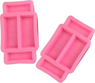 DOITOOL 2St&uuml;cke Teiliges Goldziegel Silikonform Kreative Schokoladen S&uuml;&szlig;igkeitenform f&uuml;r Zuhause und Langlebig f&uuml;r Hobbyb&auml;cker