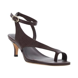Twinset Femme, Chaussures, Brun, Taille: 40 EU Sandales Tongs en Cuir