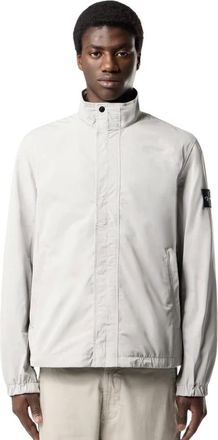 Stone Island Homme, Vestes, Gris, Taille: M Micro Twill Stand Collar Jacket